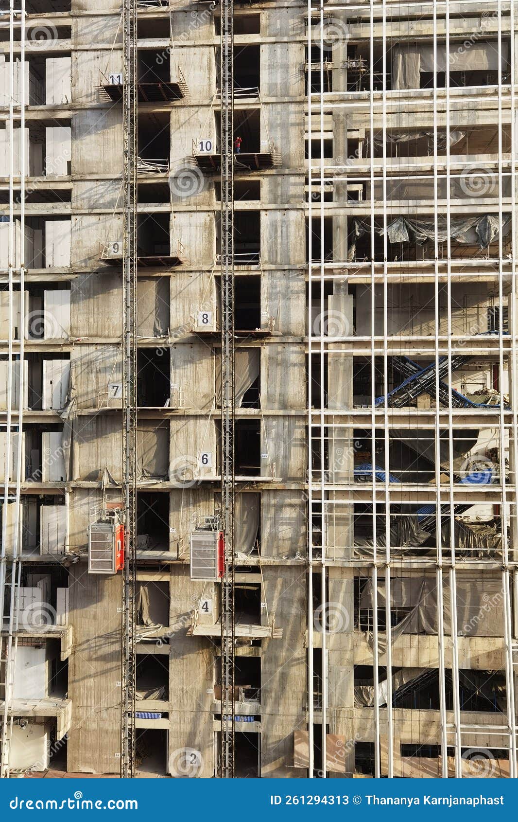 Building Construction Site Work Stock Image - Image of engineering ...
