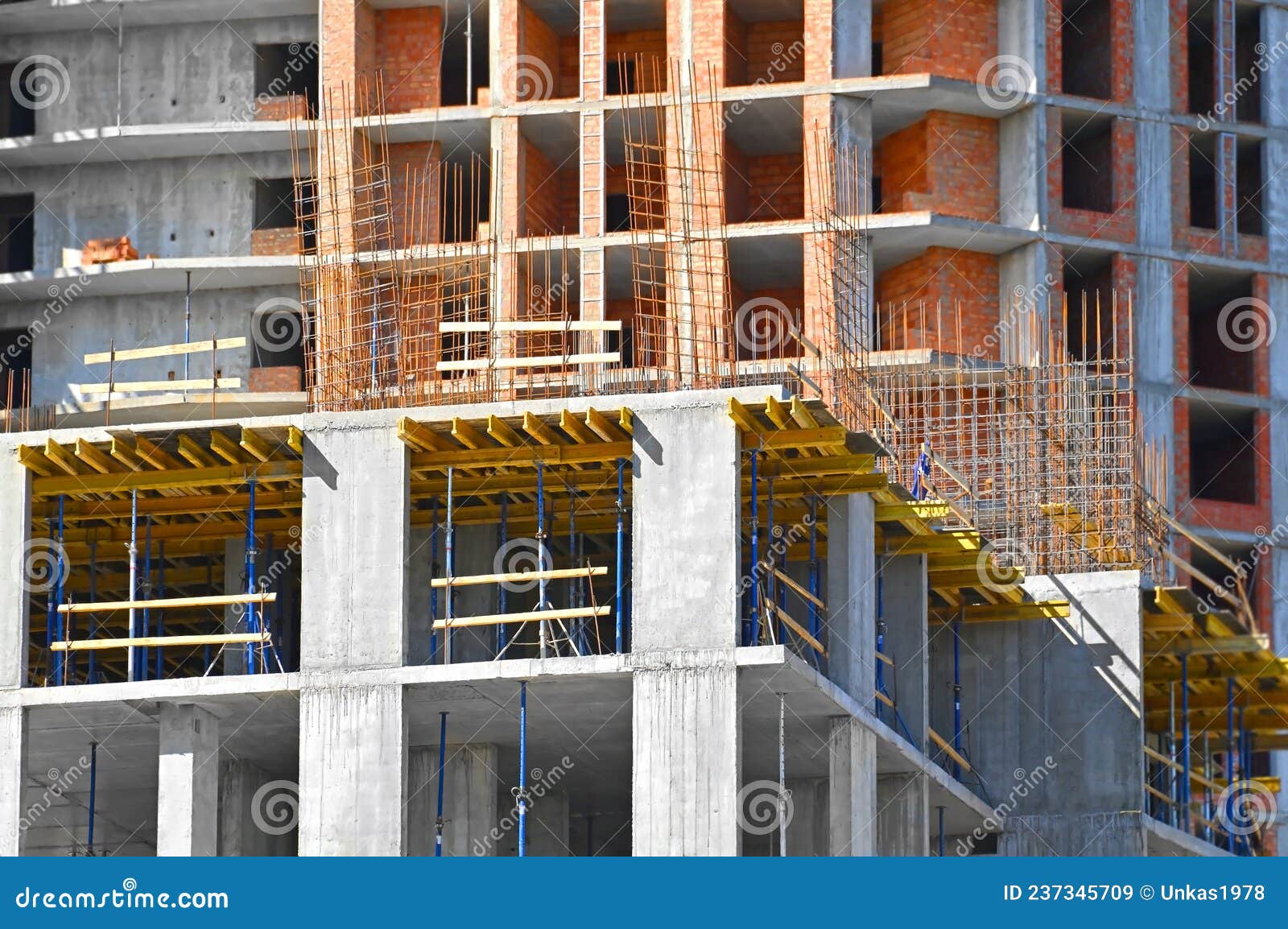 Construction site work stock image. Image of business - 237345709