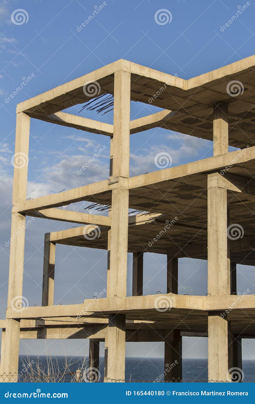 Building Construction Site Work from Concrete Stock Photo - Image of ...