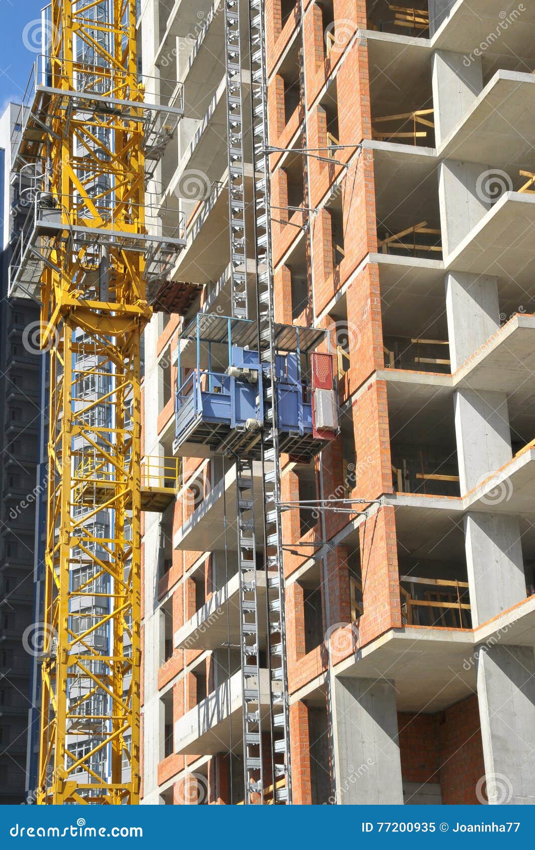 Building Construction Site Work. Stock Image - Image of business ...
