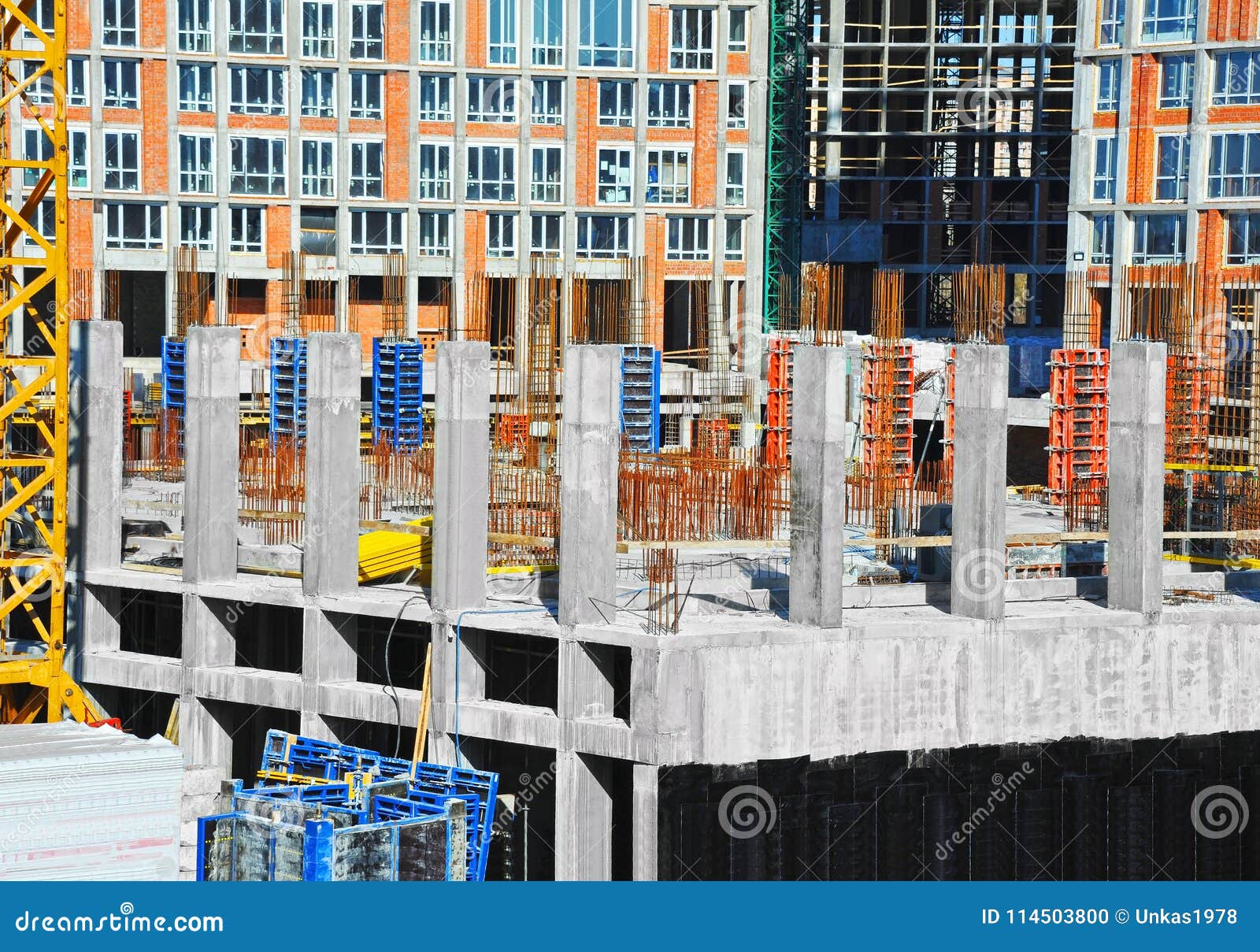 Construction site work stock photo. Image of construction - 114503800