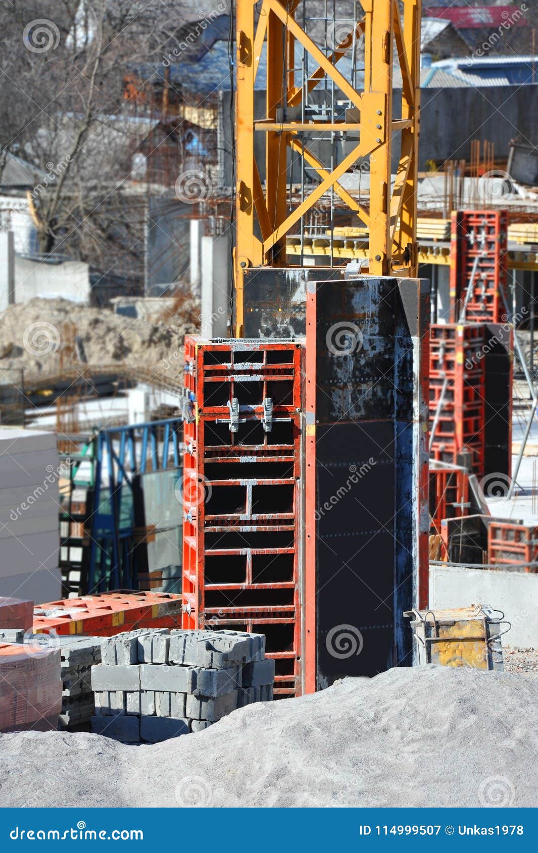 Construction site work stock image. Image of mortgage - 114999507