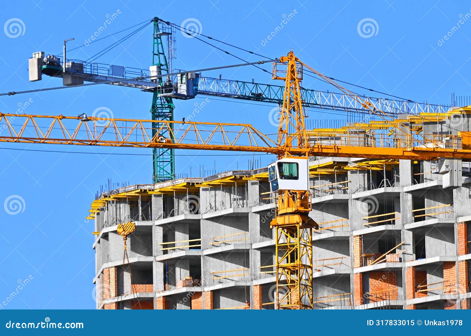 Building construction site stock image. Image of business - 317833015