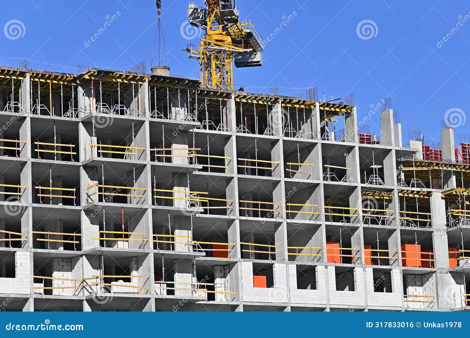 Building construction site stock photo. Image of building - 317833016