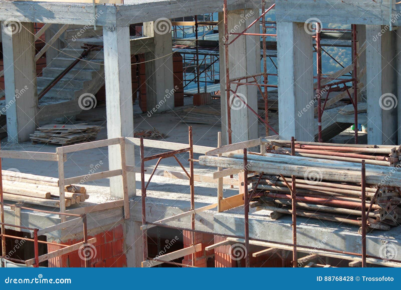 Building construction stock photo. Image of industrial - 88768428