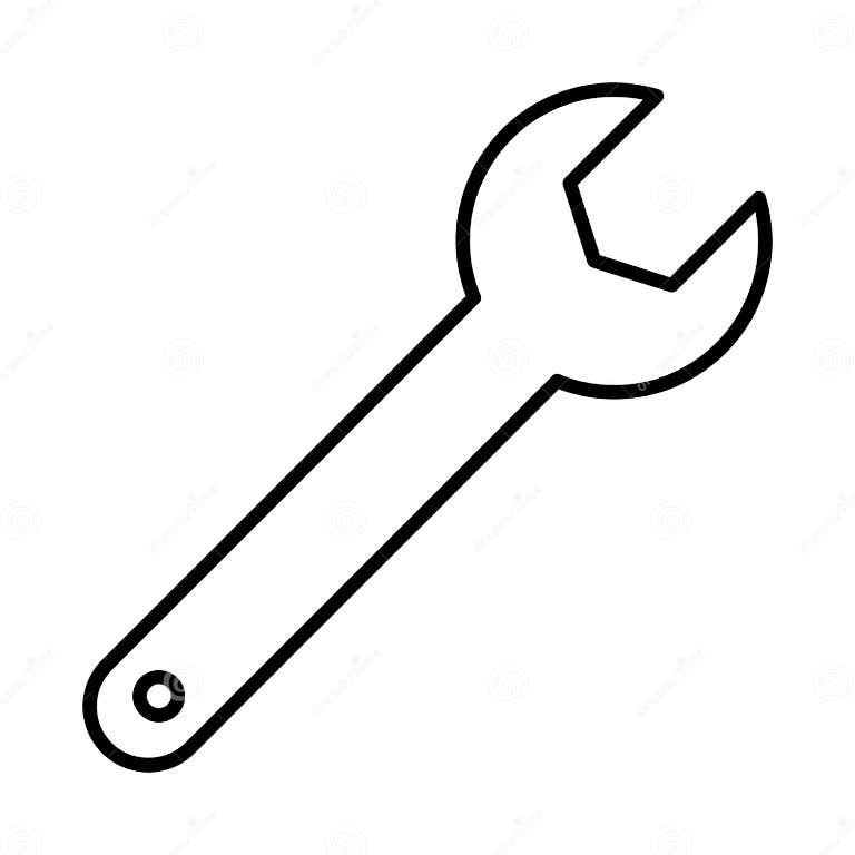 Building, Construction, Spanner Vector Icon on Transparent Background ...