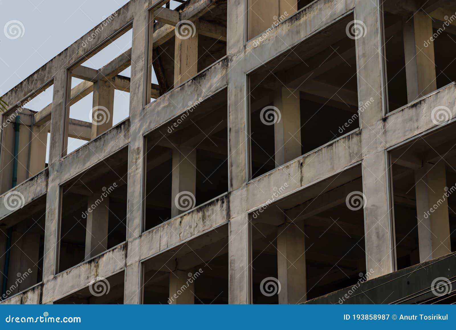 Building Construction with Square Pattern and Geometric Structure Stock ...