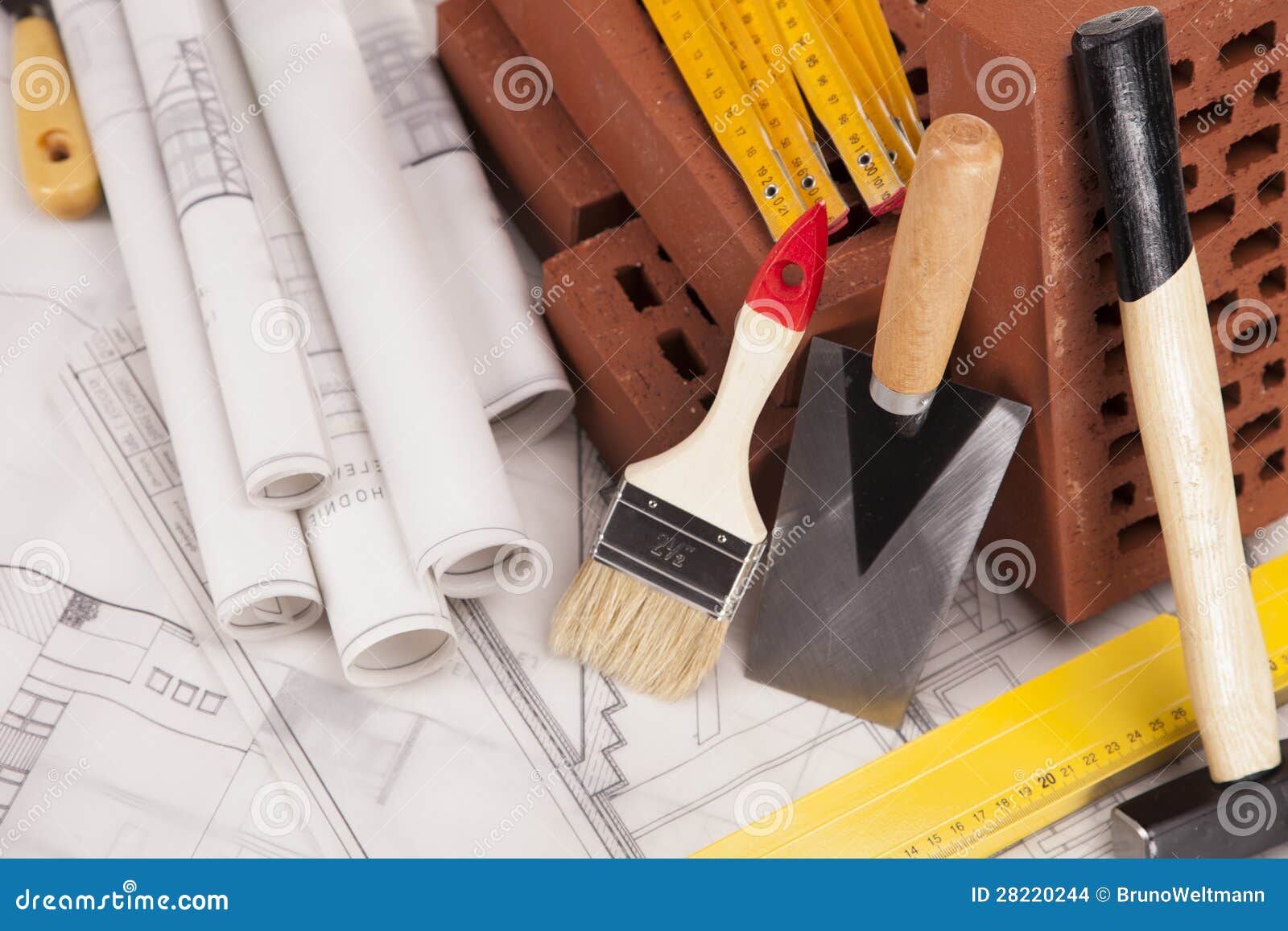 Building and Construction Stuff Stock Photo - Image of real, yellow ...