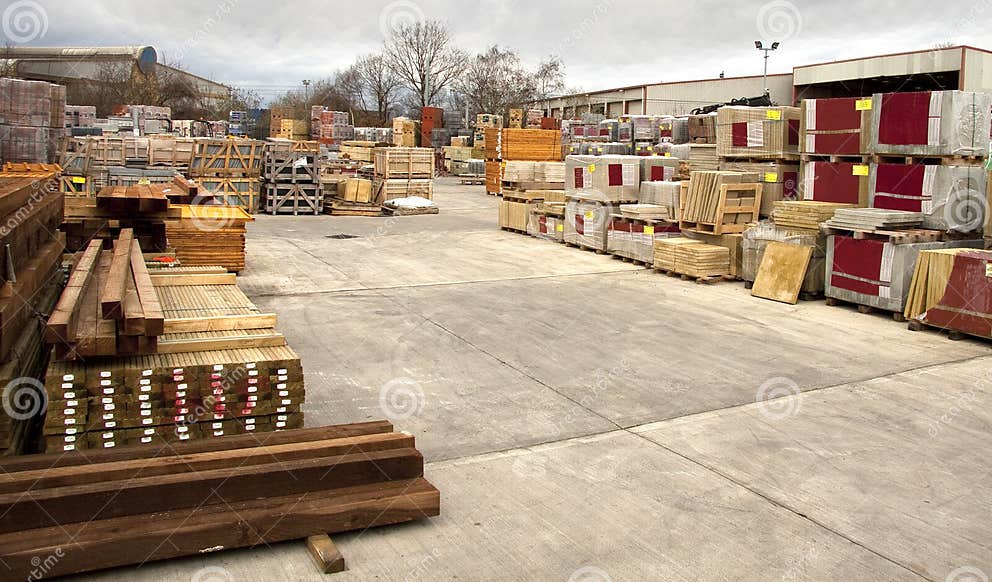 Building and Construction Supplies Stock Photo - Image of foreground ...