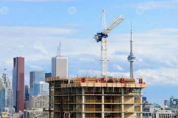 Building Construction in Toronto Stock Photo - Image of high, concrete ...