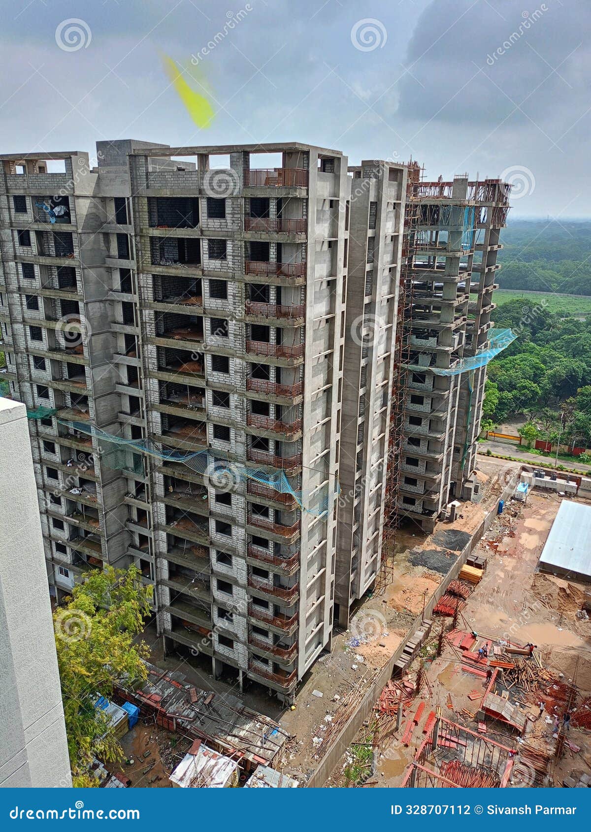 Building Construction Tower Stock Photo - Image of tower, building ...