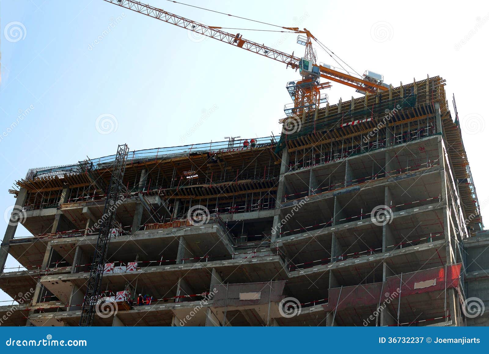Building Construction And Tower Crane Royalty-Free Stock Photo ...