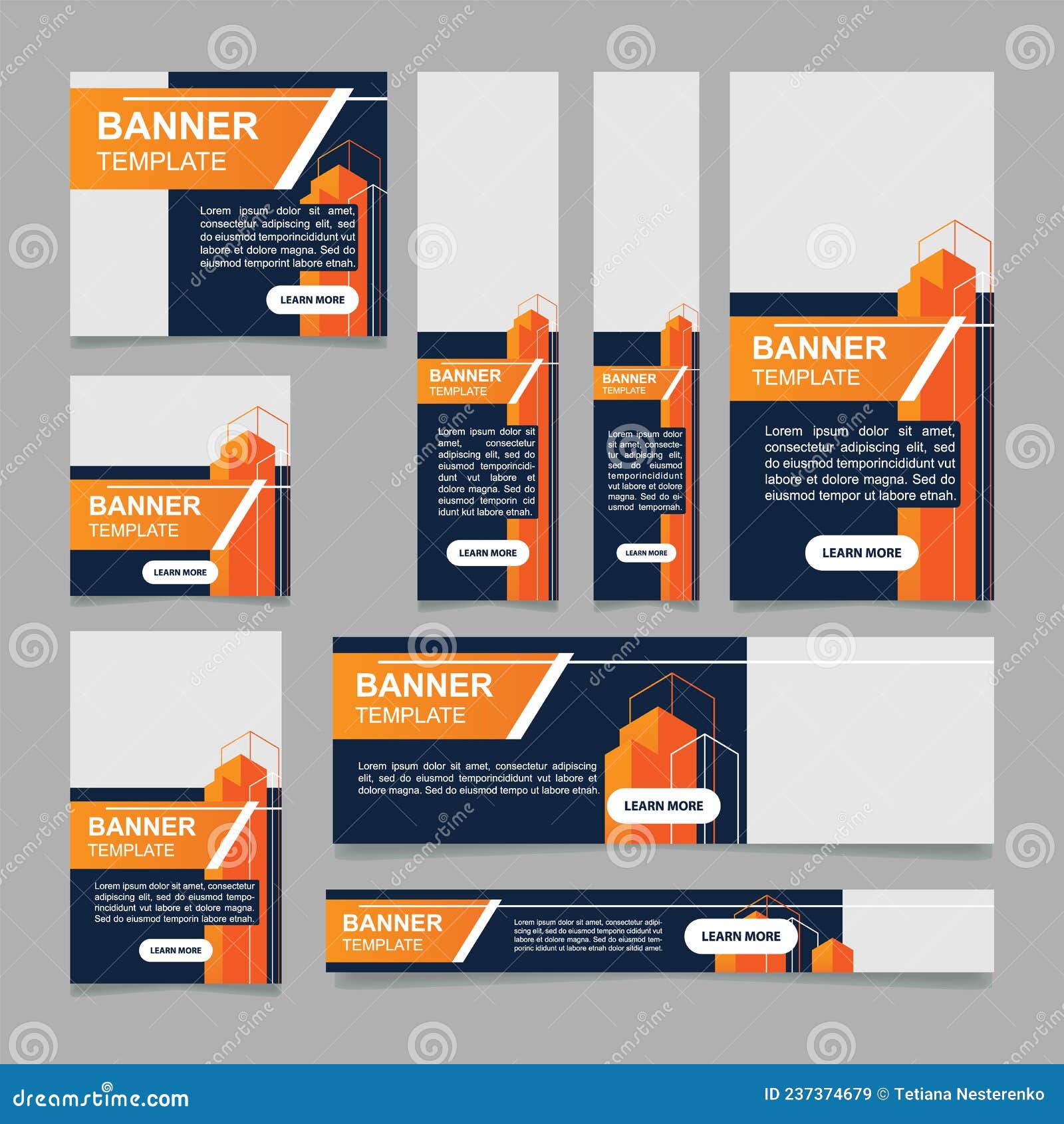 Building Construction Web Banner Design Template Stock Vector ...