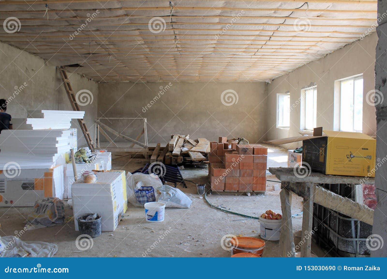Building Construction Work in Progress Building Demolition and Work of ...