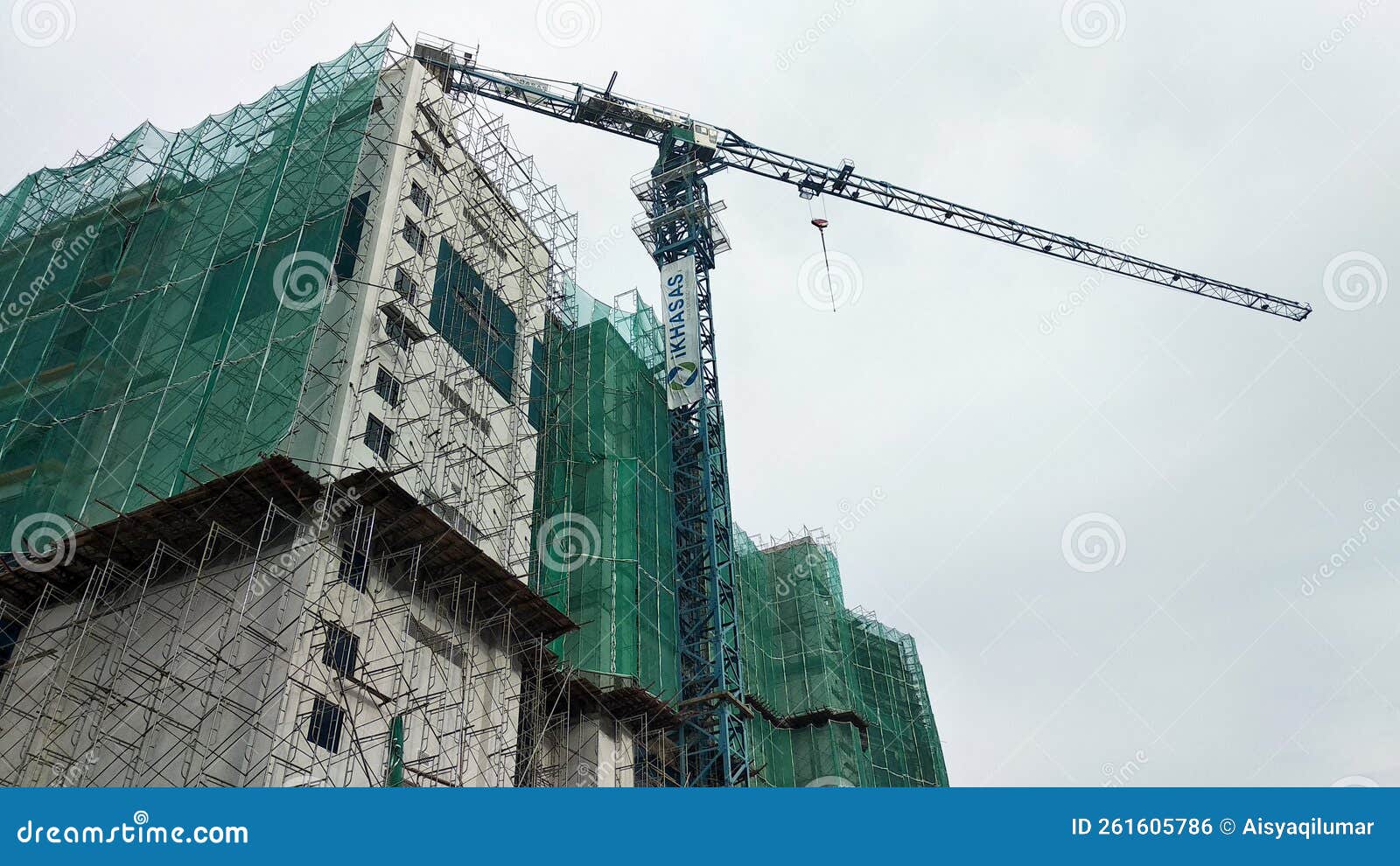 Building Construction Work is Underway at a Construction Site ...