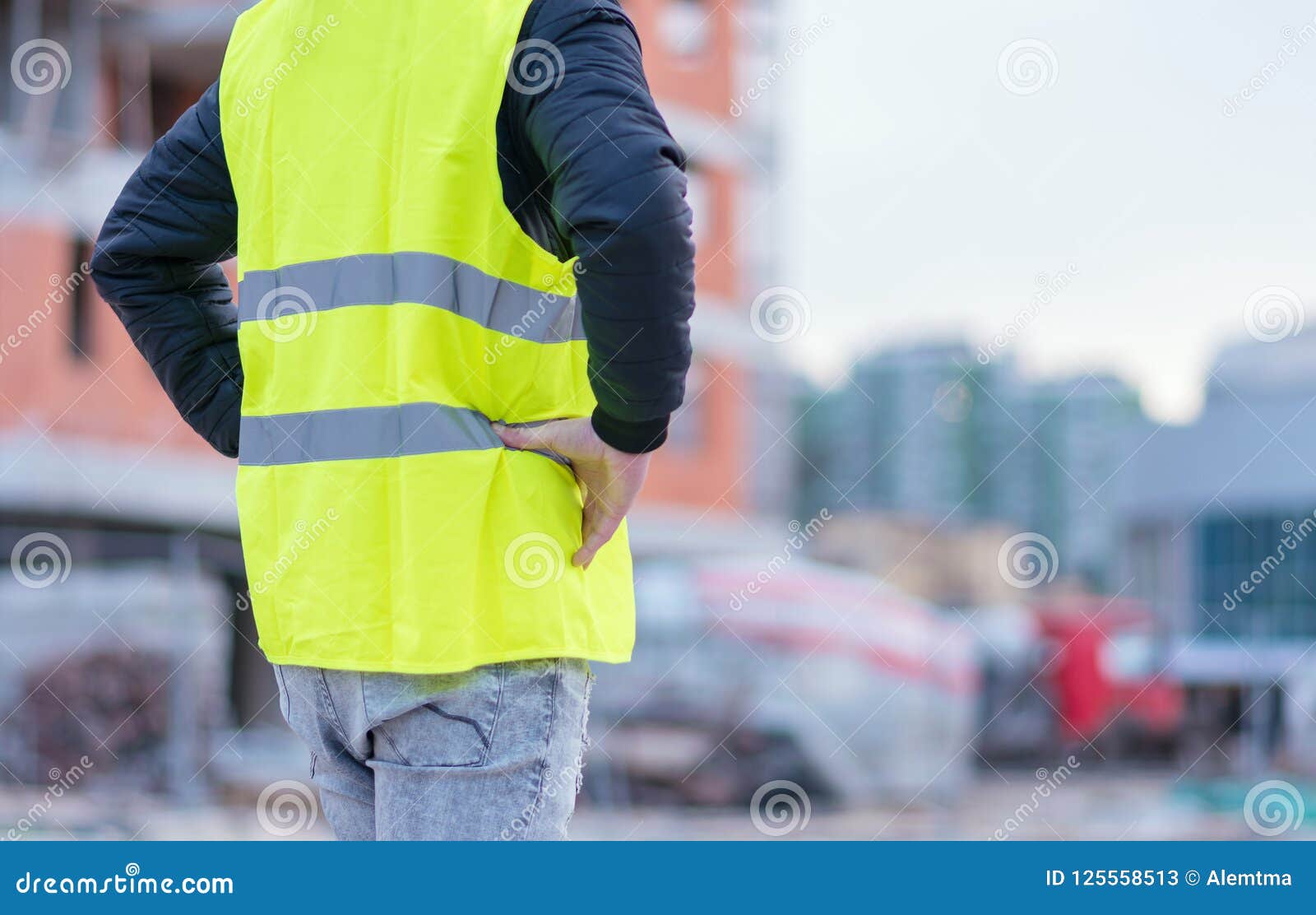Building Construction Worker Engineer Posing Stock Image - Image of ...