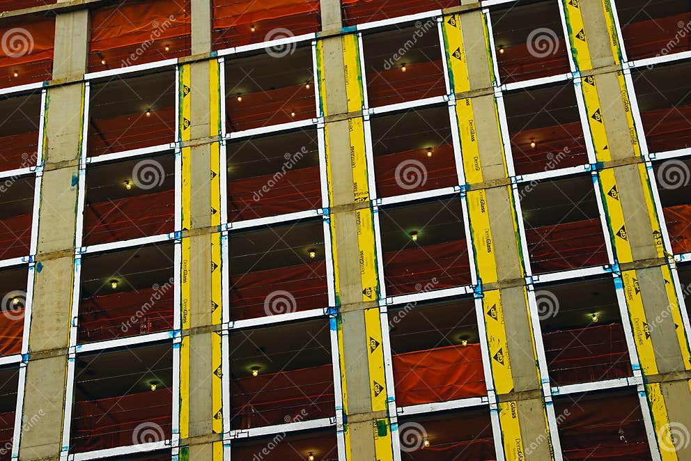 Building construction zone stock image. Image of iron - 135714925