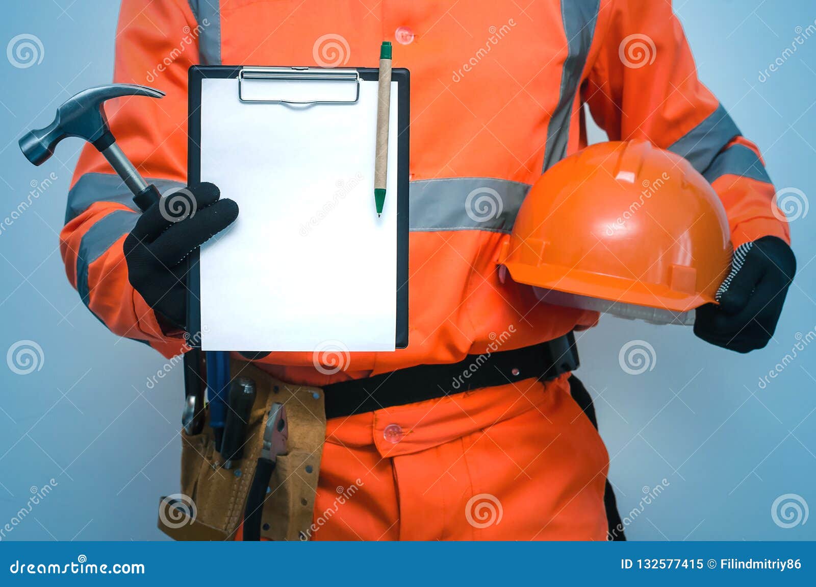 Construction worker. stock image. Image of housing, completion - 132577415