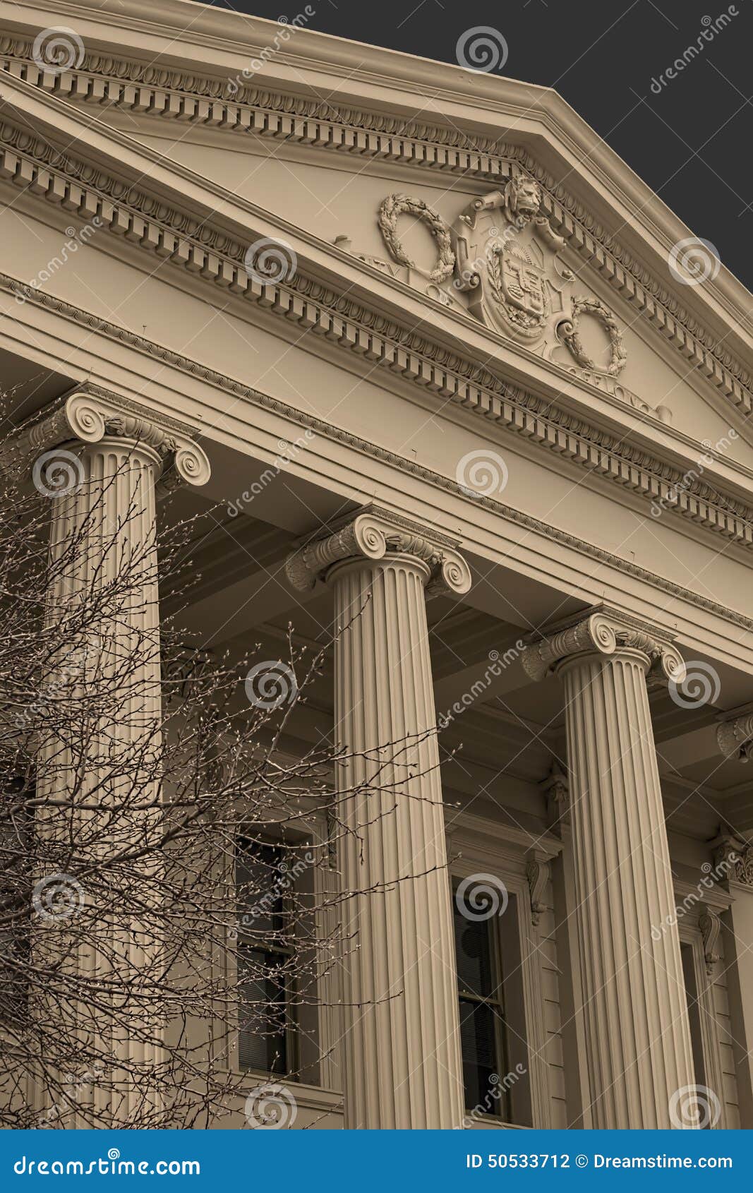Building with Corinthian Pillars Stock Photo - Image of fancy, build ...