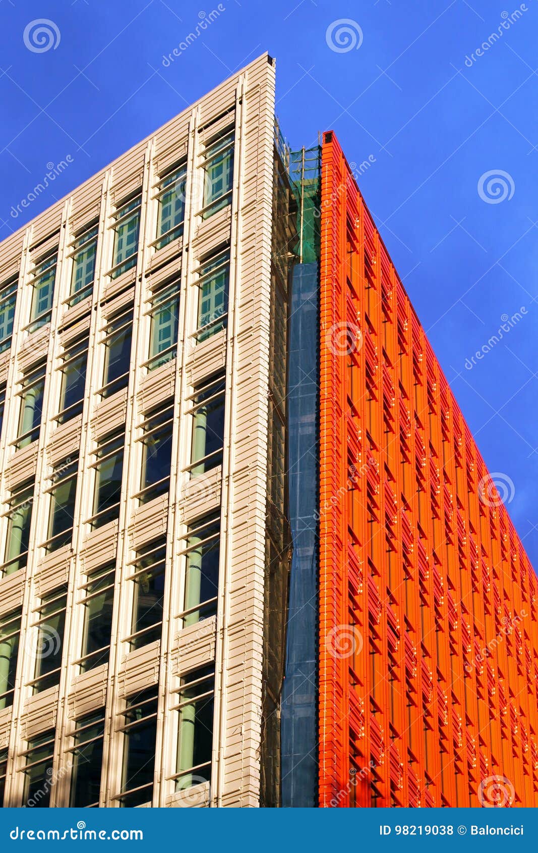 Building corner editorial stock photo. Image of stripes - 98219038