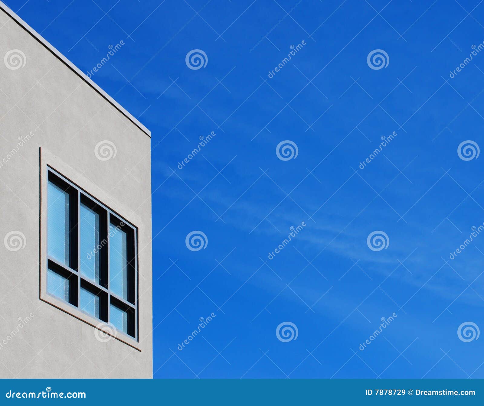 Building Corner with Window Stock Image - Image of triple, modern: 7878729