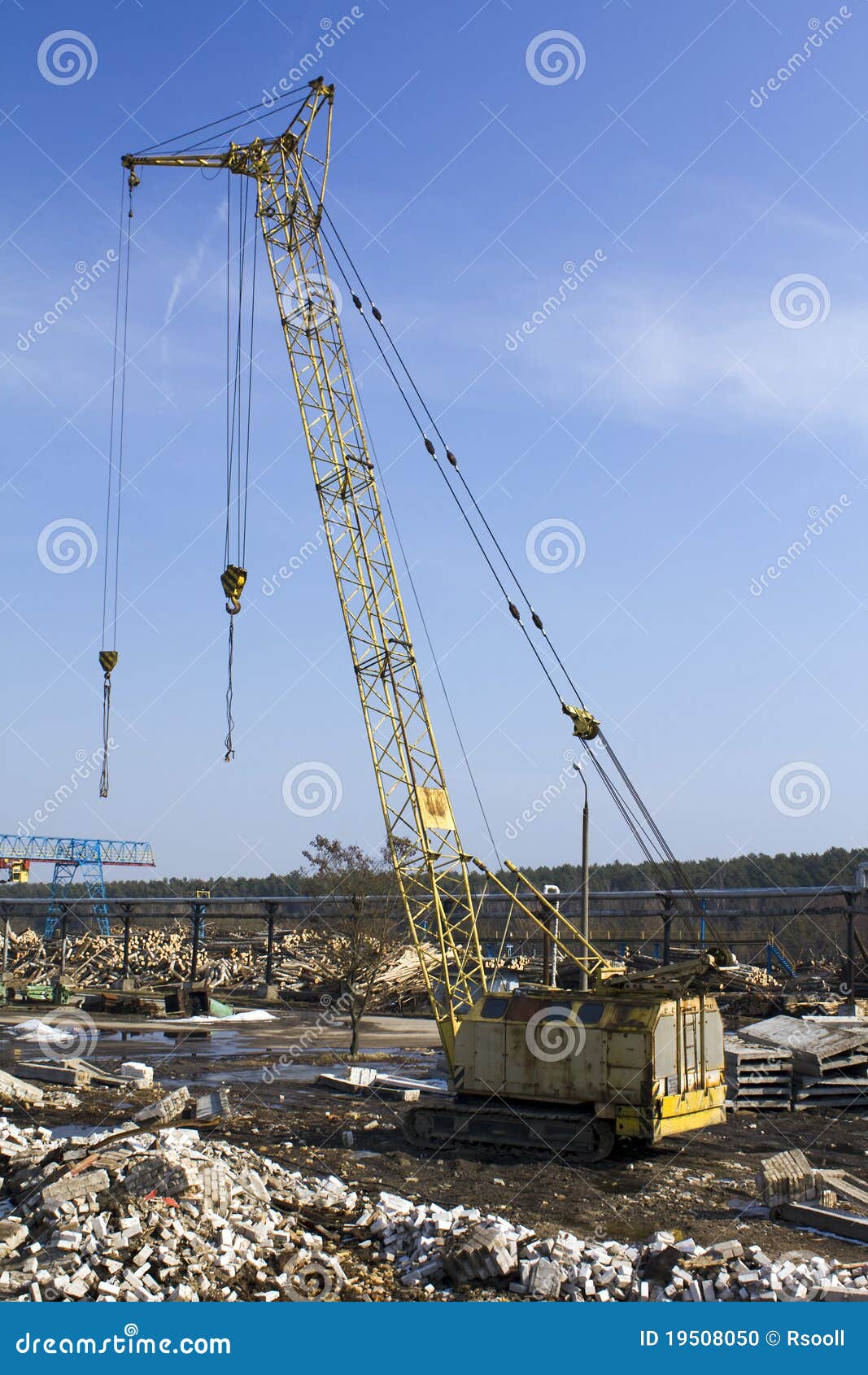 Building crane stock photo. Image of high, scaffold, busy - 19508050
