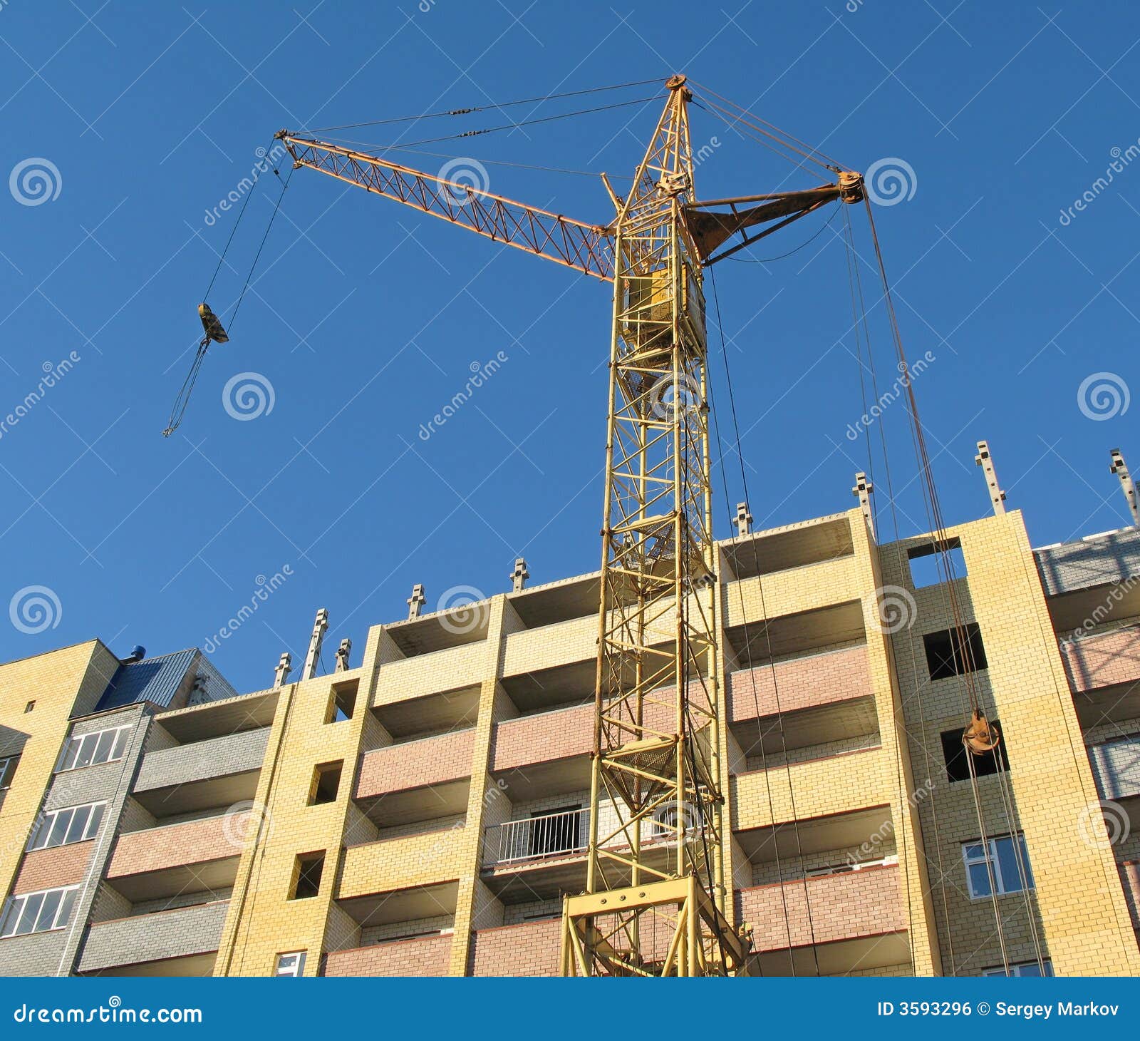 Building crane - 6 stock photo. Image of housing, engineering - 3593296