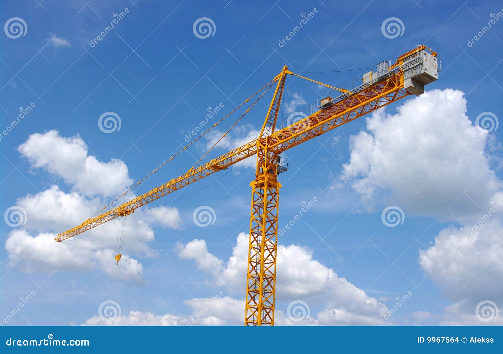Building crane stock photo. Image of framework, levers - 9967564