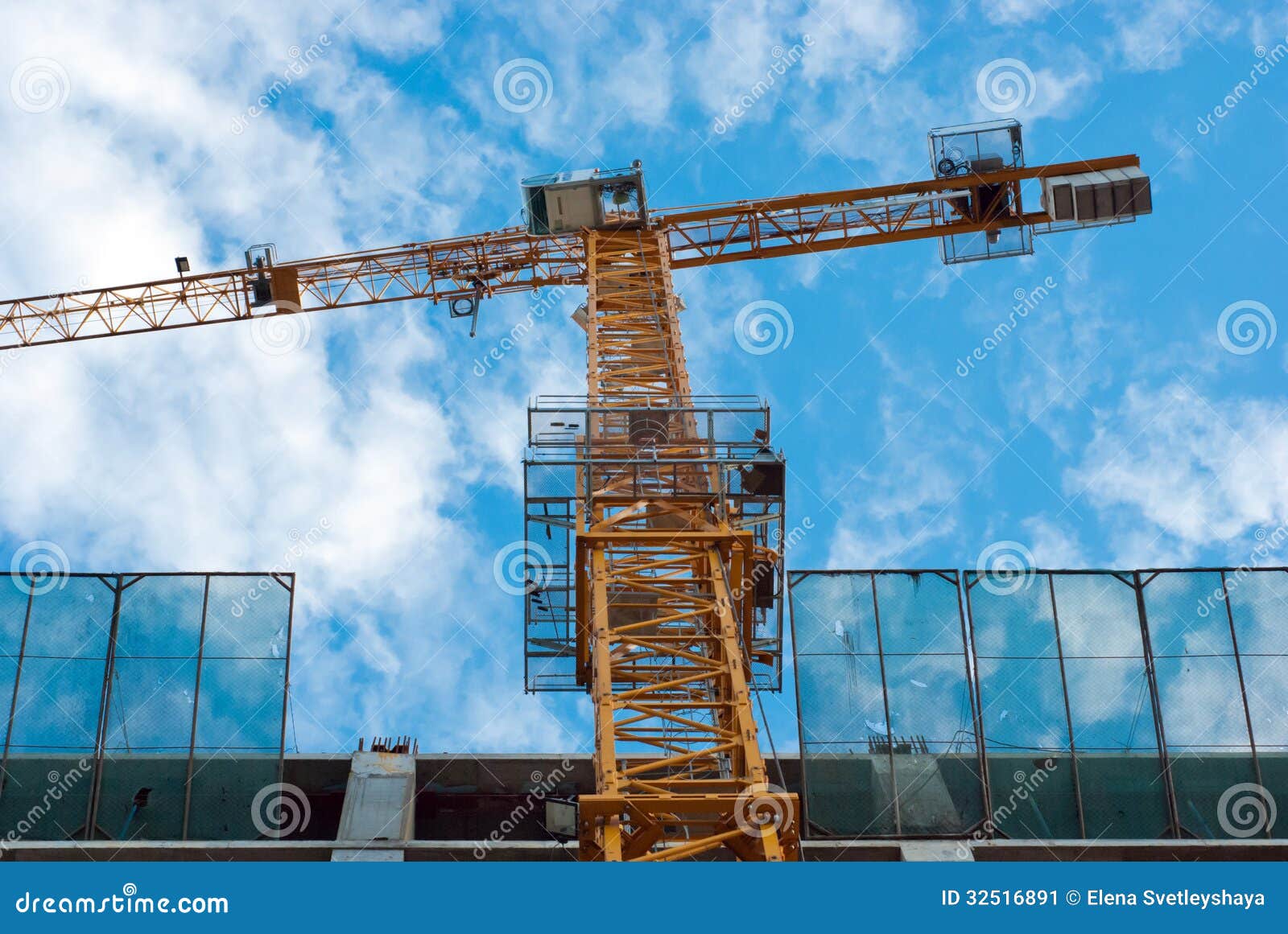 Building crane stock image. Image of technology, crane - 32516891
