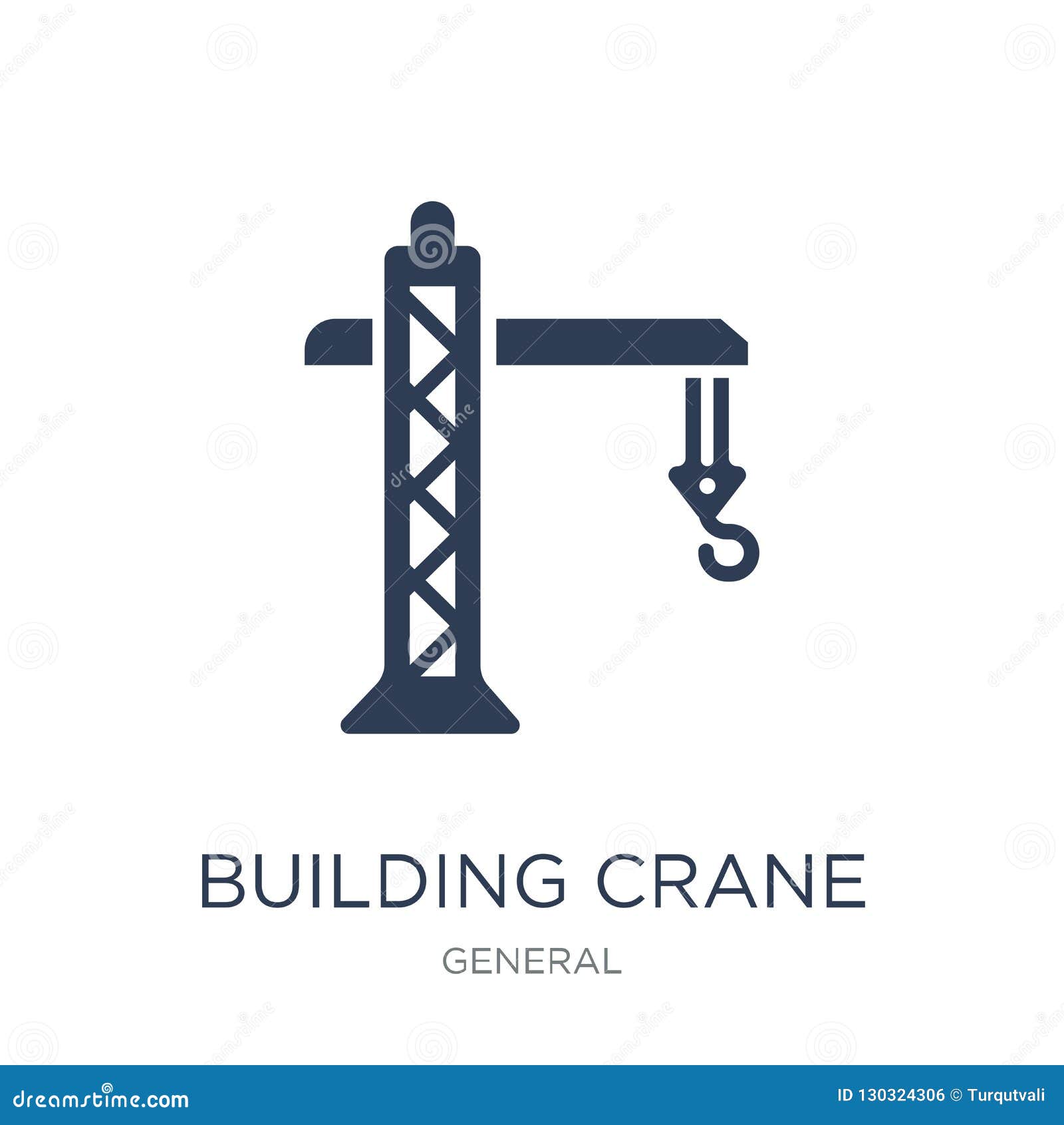 Oil Rig And Crane Icon Vector Illustration | CartoonDealer.com #181619134