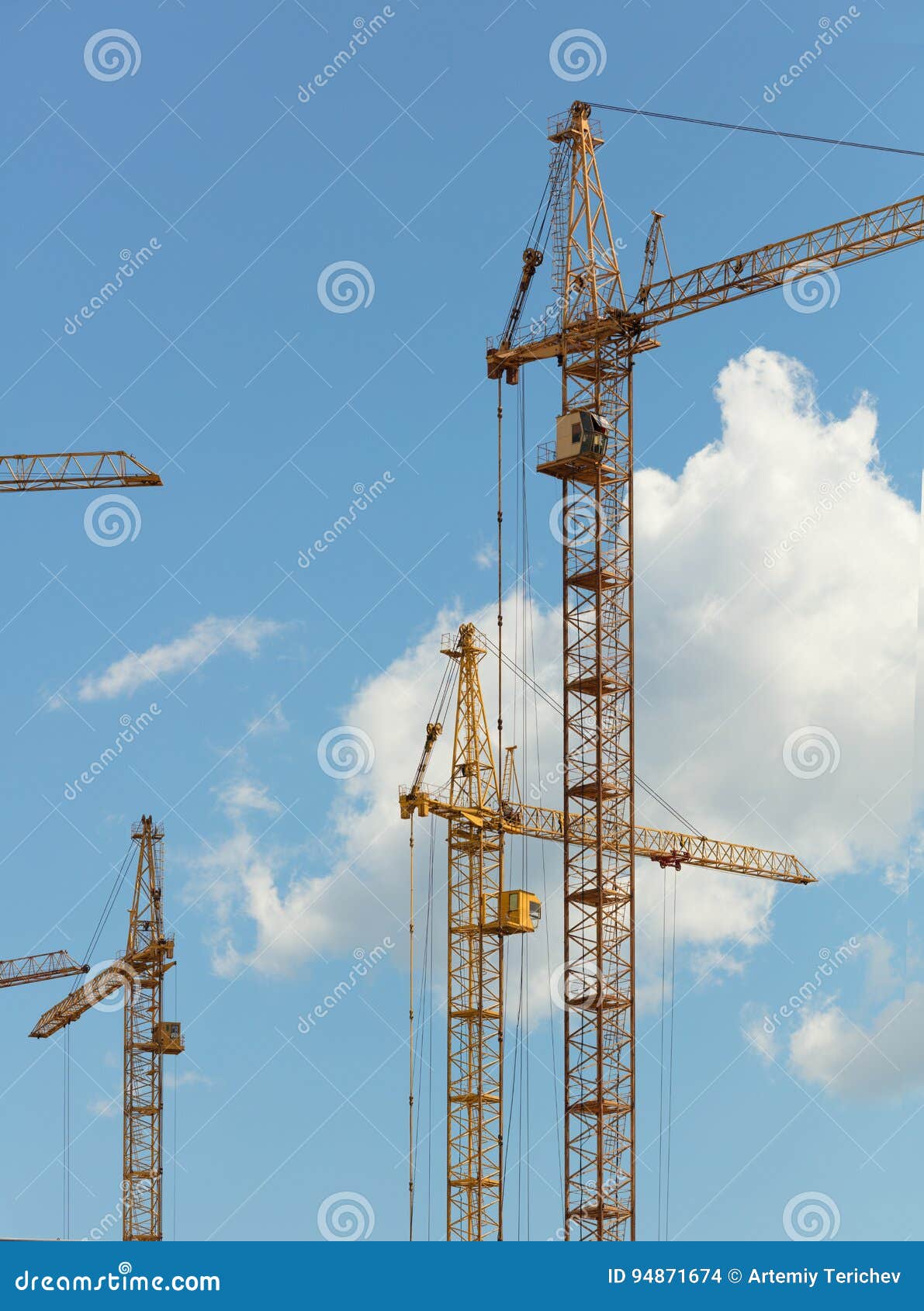 Building with Cranes stock photo. Image of engineering - 94871674