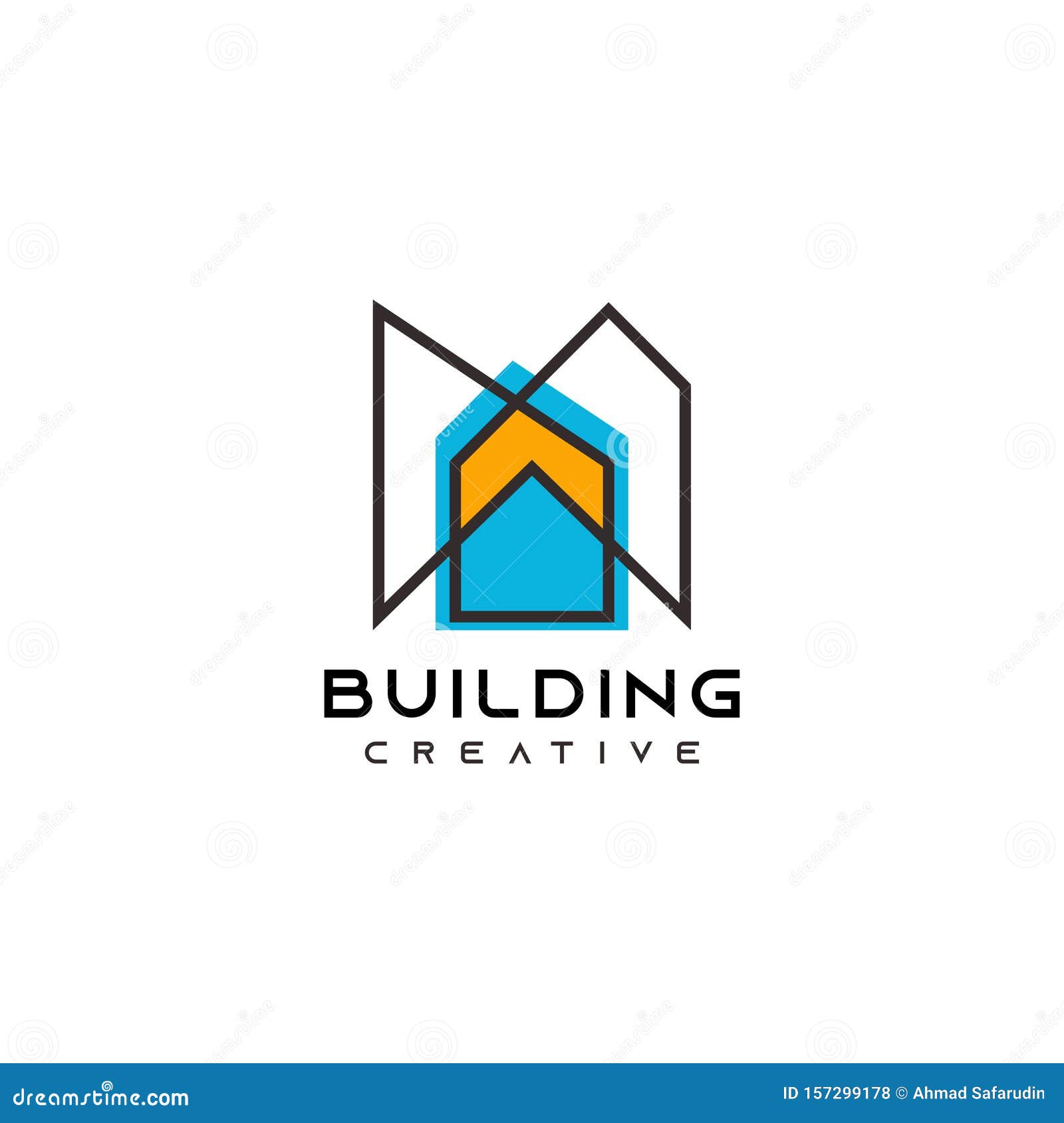 Building Creative Branding Logo Icon Vector Design Template Stock ...