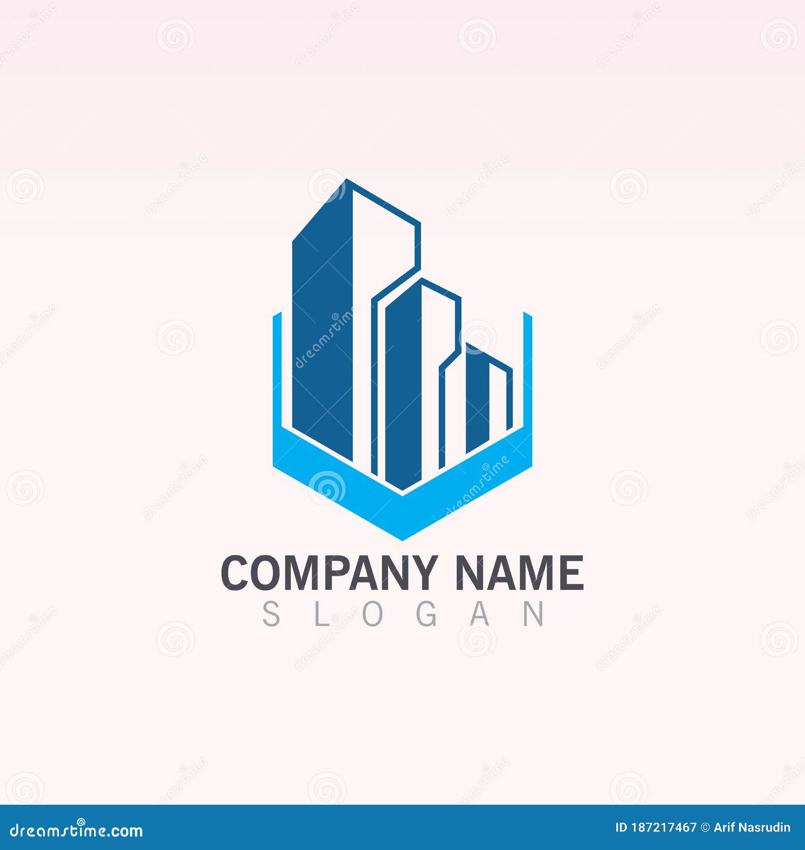 Building Creative Construction Logo Design Vector Template Stock Vector ...