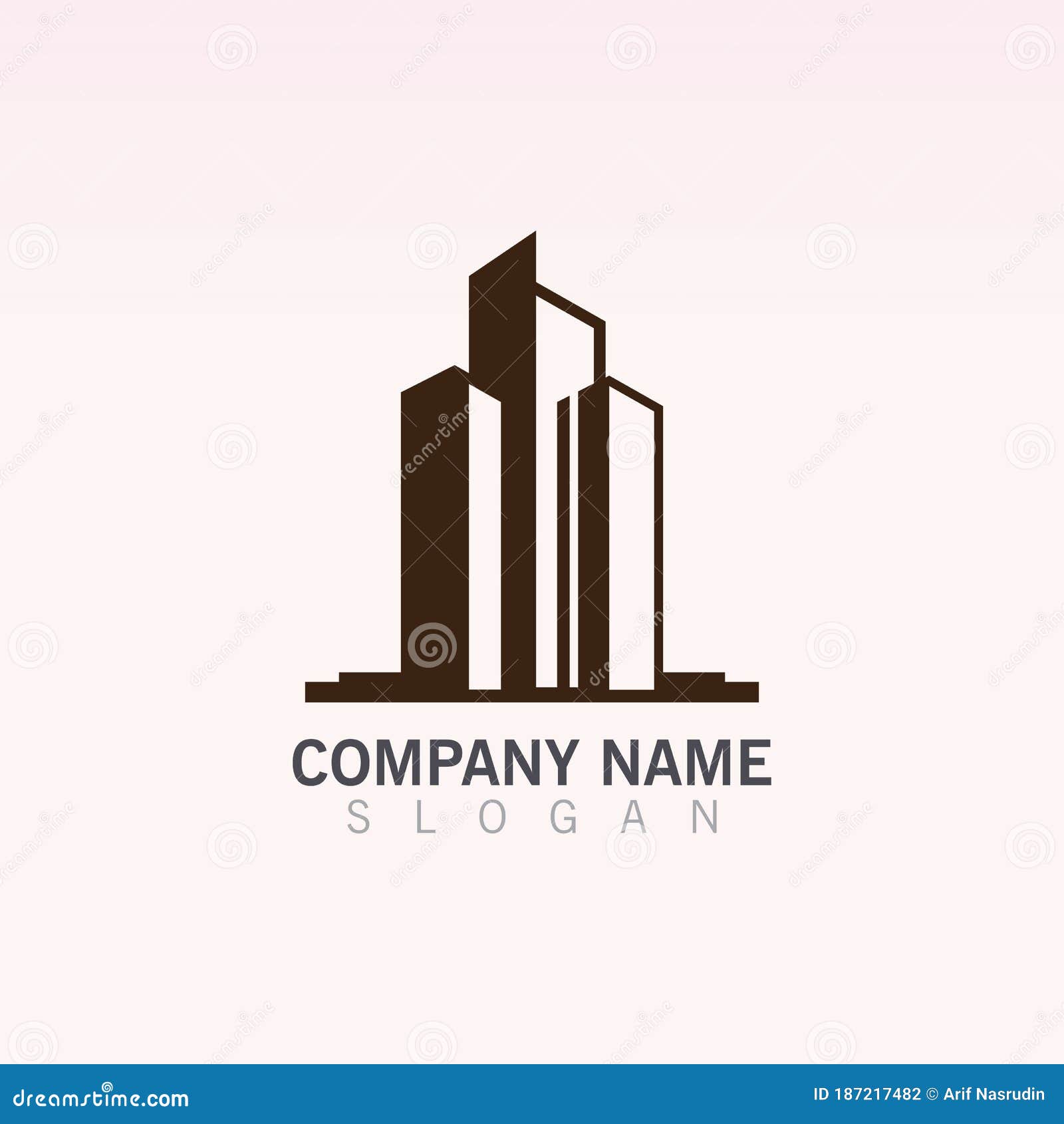 Building Creative Construction Logo Design Vector Template Stock Vector ...