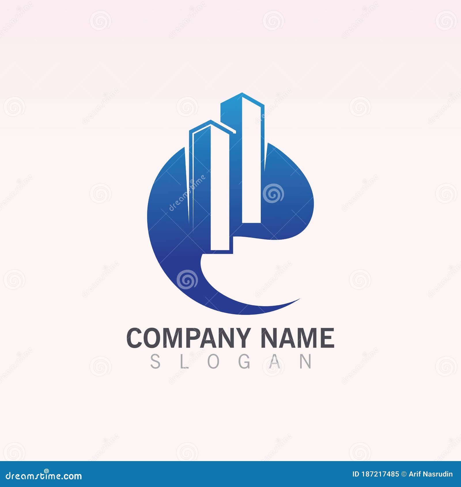 Building Creative Construction Logo Design Vector Template Stock Vector ...