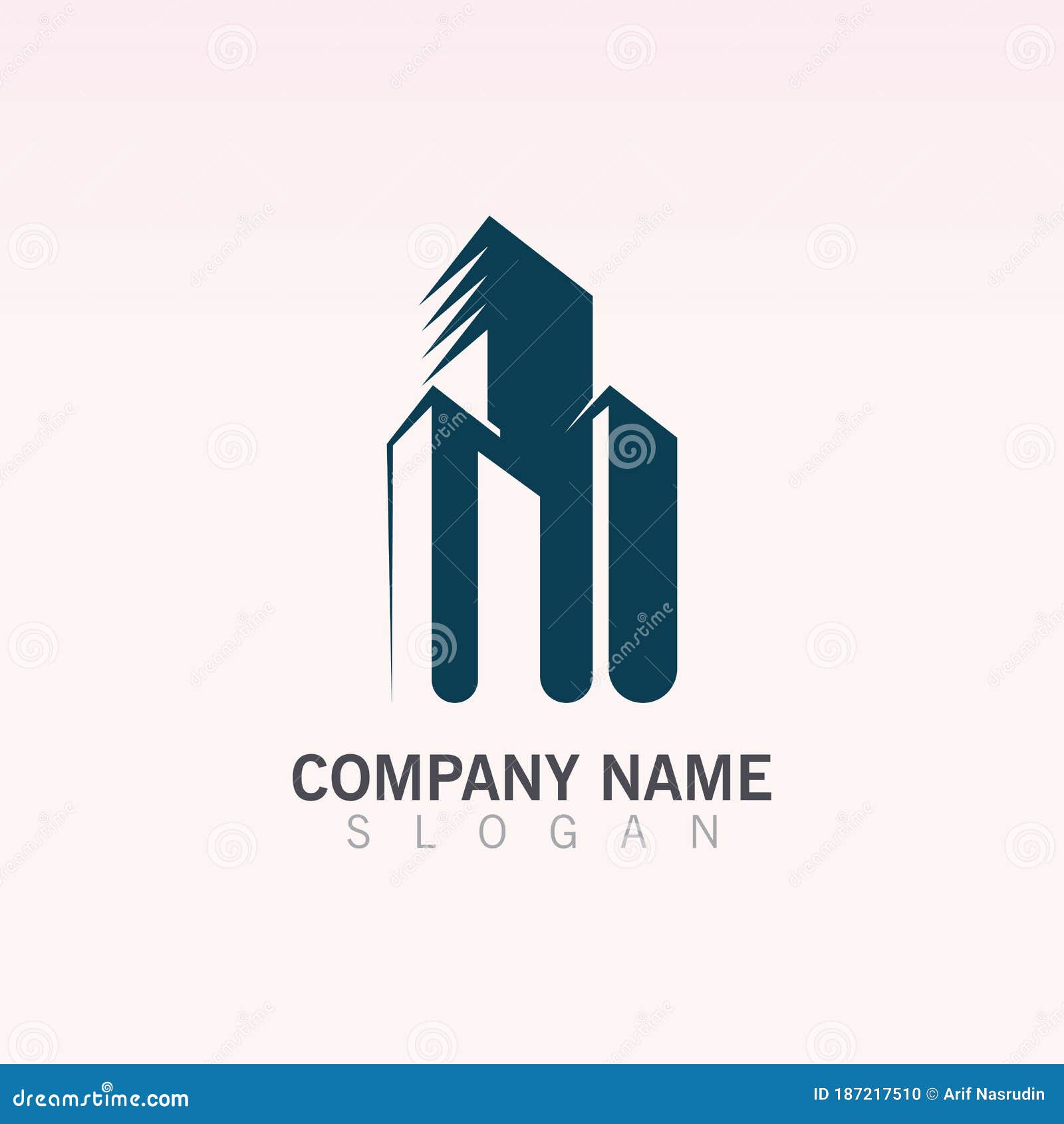 Building Creative Construction Logo Design Vector Template Stock Vector ...