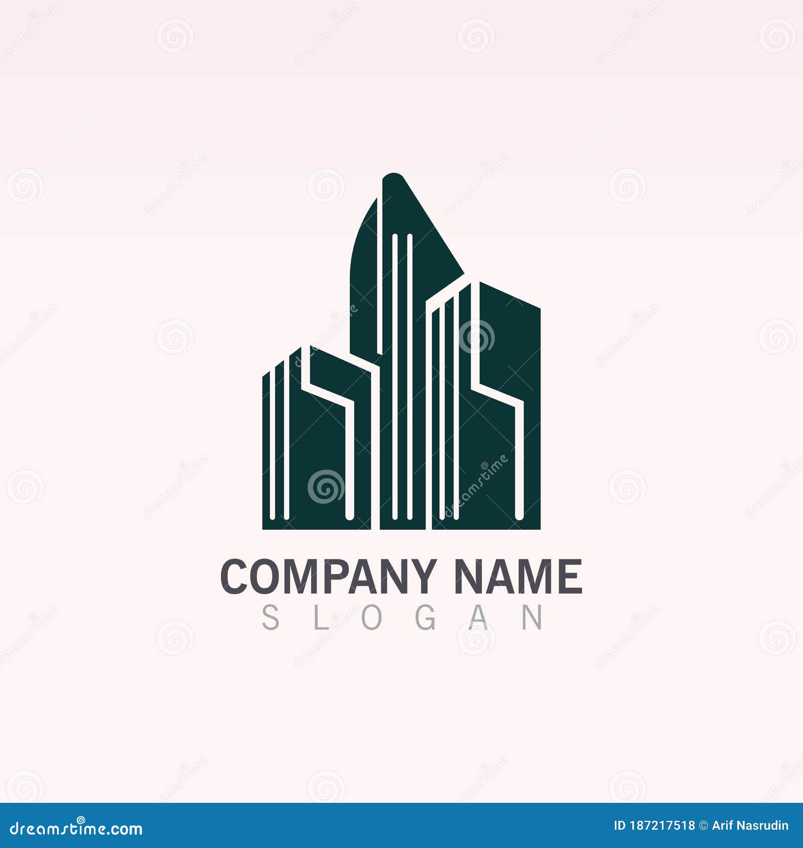 Building Creative Construction Logo Design Vector Template Stock Vector ...