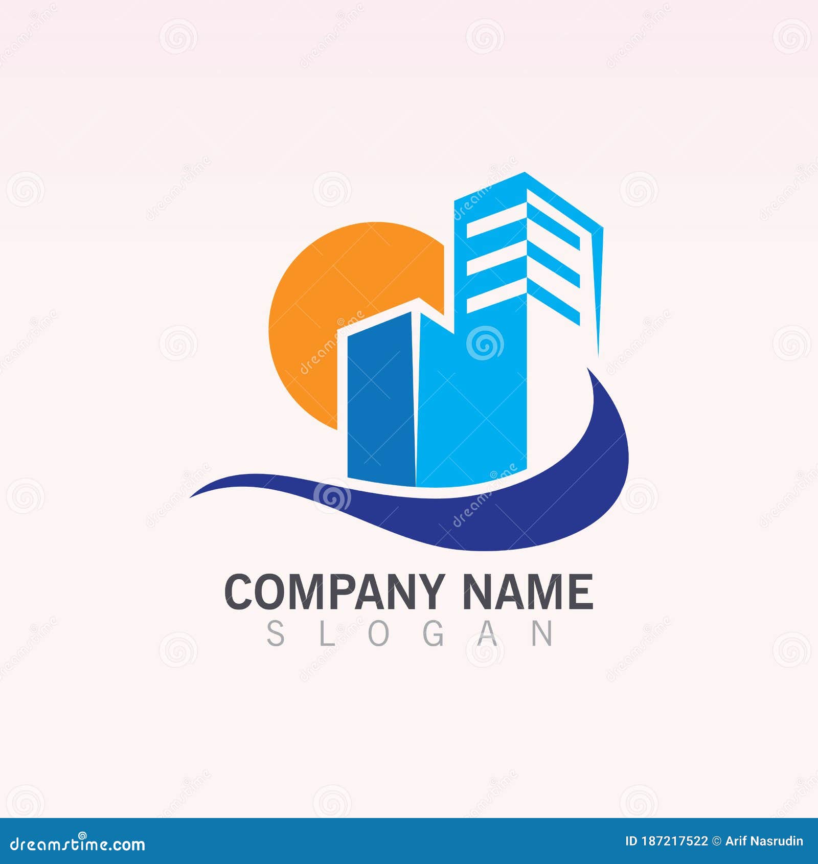 Building Creative Construction Logo Design Vector Template Stock Vector ...