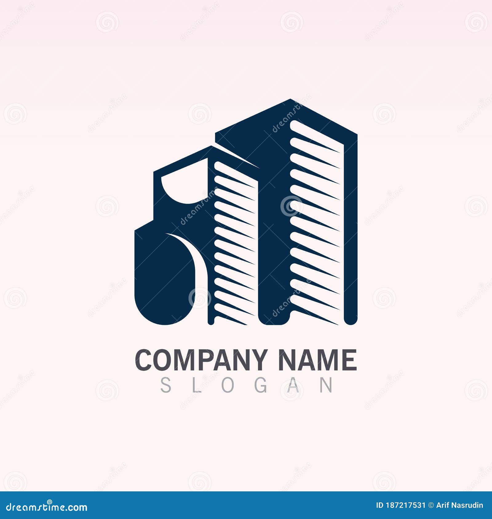 Building Creative Construction Logo Design Vector Template Stock Vector ...