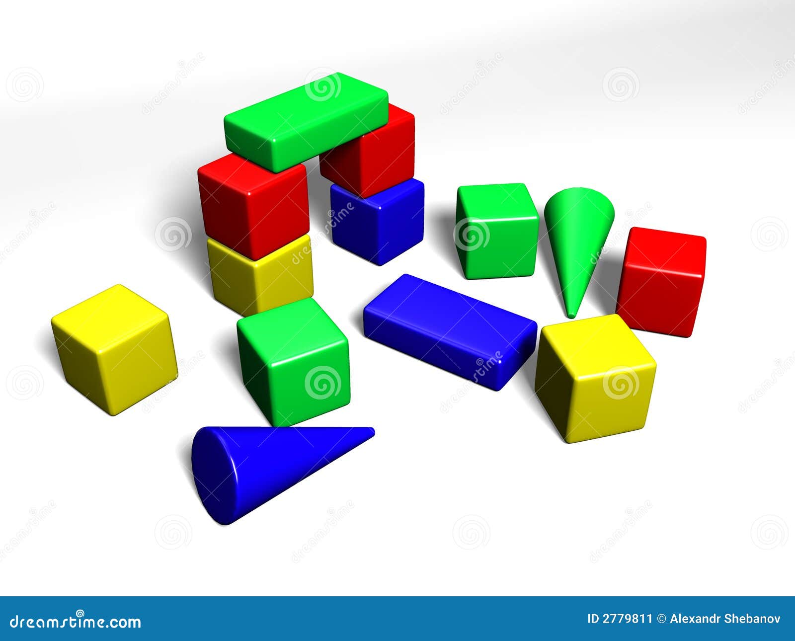 Building Cubes for Children Stock Illustration - Illustration of ...