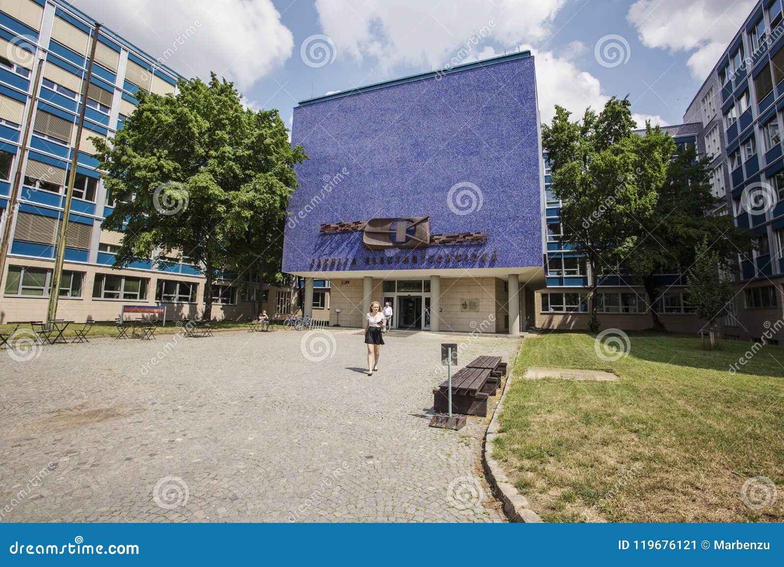 Building of CVUT, Faculty of Electrical Engineering Editorial Photo ...
