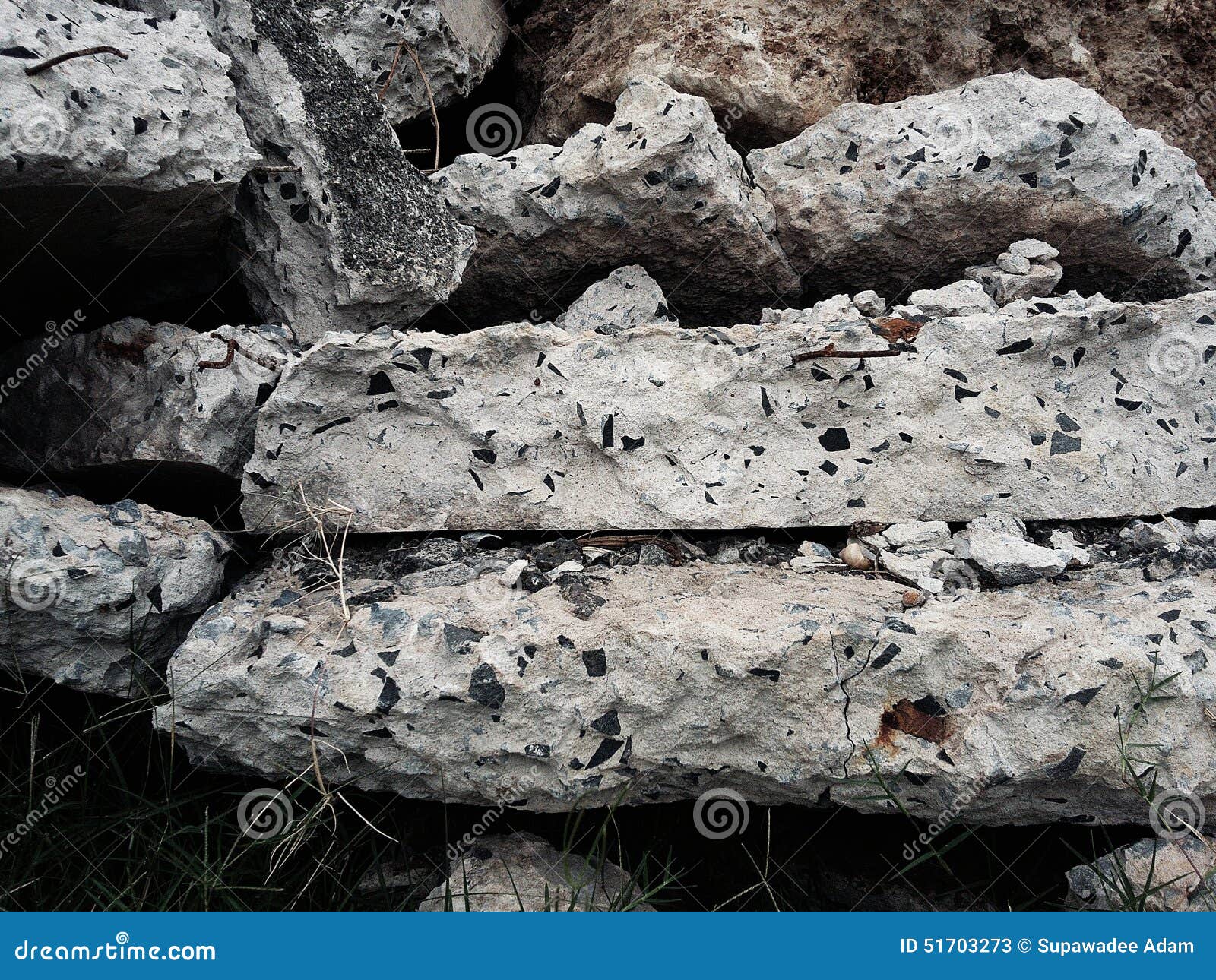 Building debris texture stock image. Image of cement - 51703273