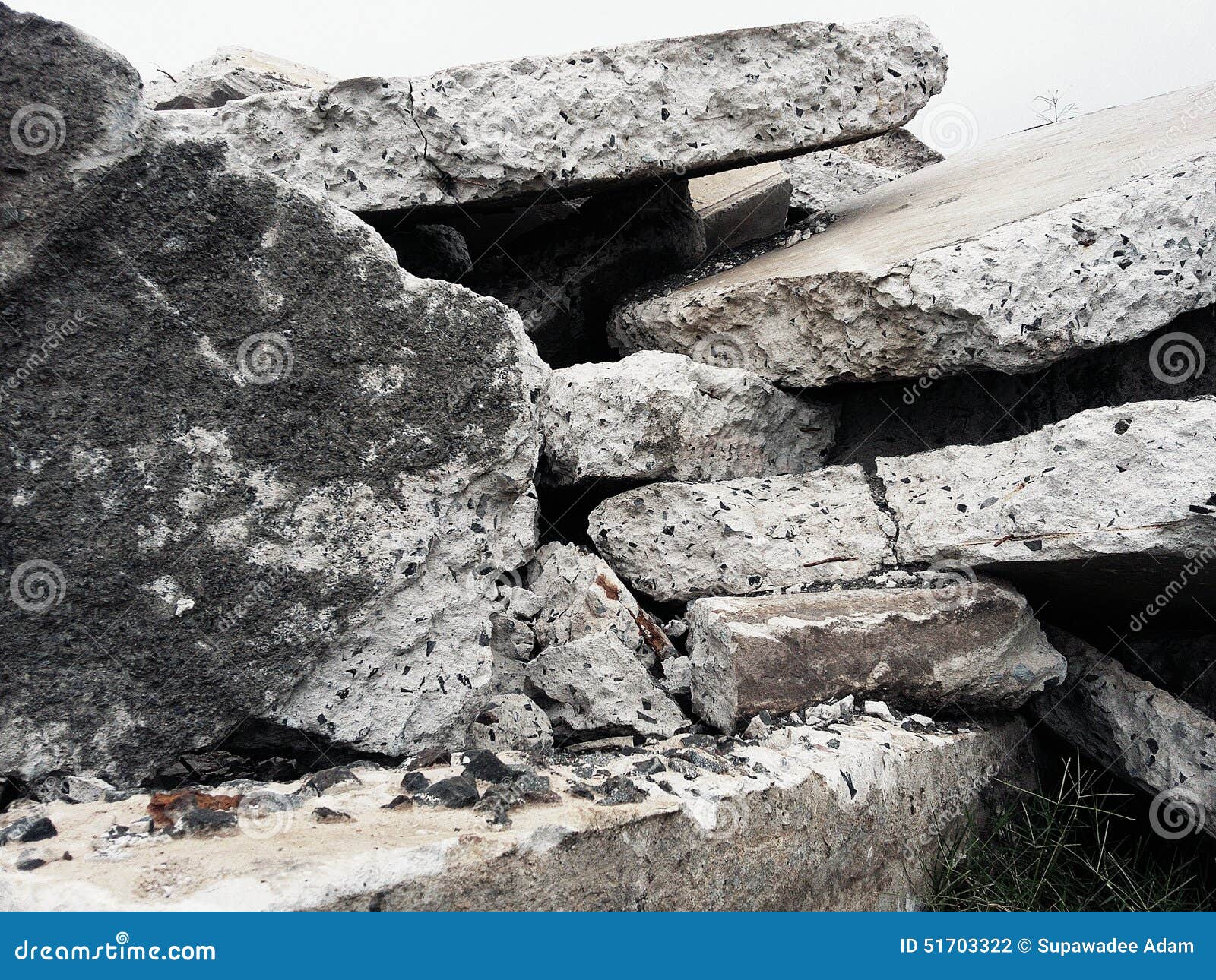 Building debris texture stock photo. Image of geology - 51703322