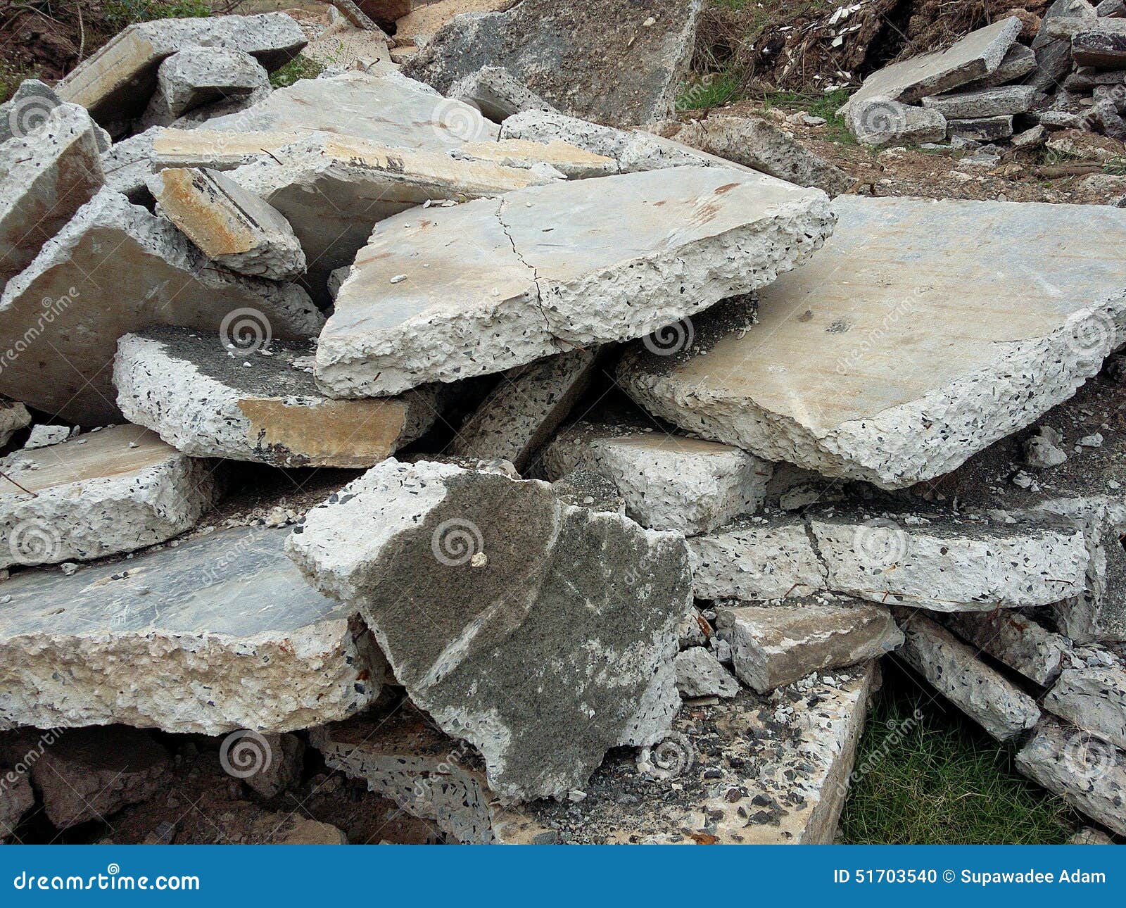 Building debris texture stock photo. Image of outcrop - 51703540