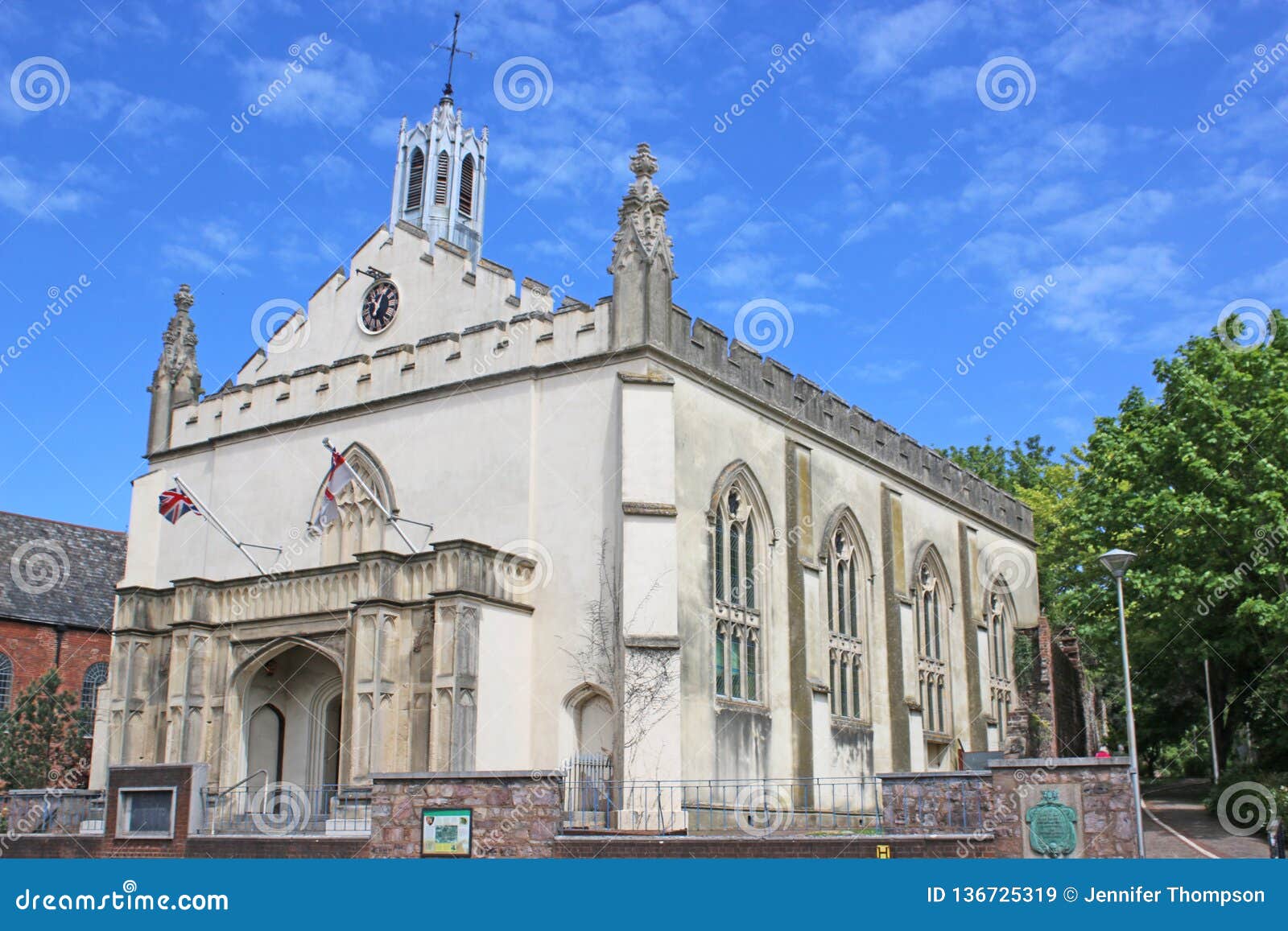 Holy Trinity Church, Exeter Stock Image - Image of architecture, church ...