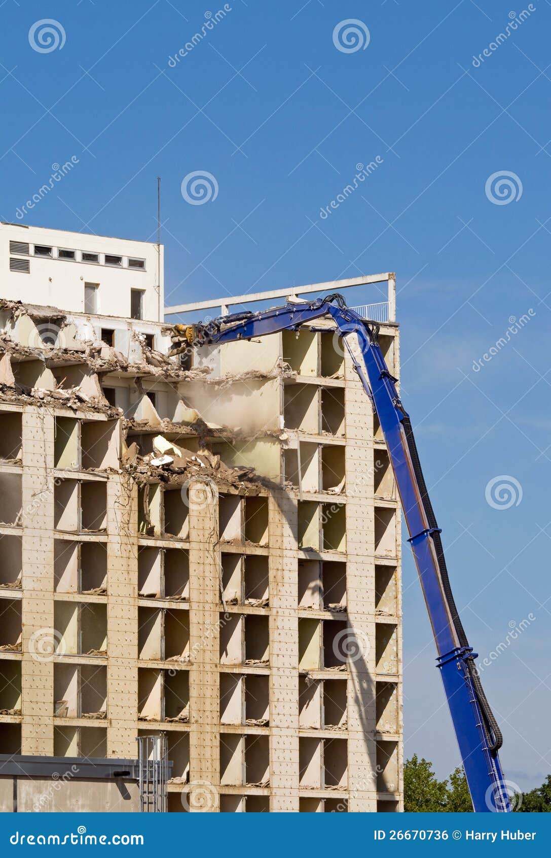 Building demolition stock photo. Image of large, high - 26670736