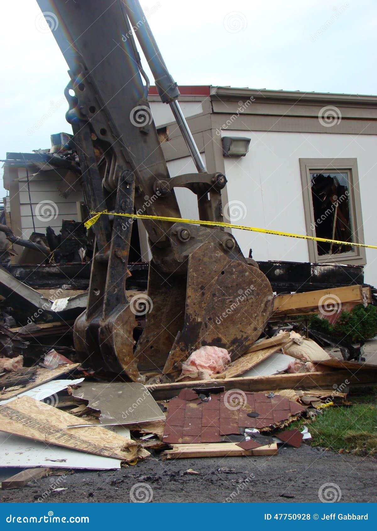 Building demolition stock photo. Image of burnt, burning - 47750928