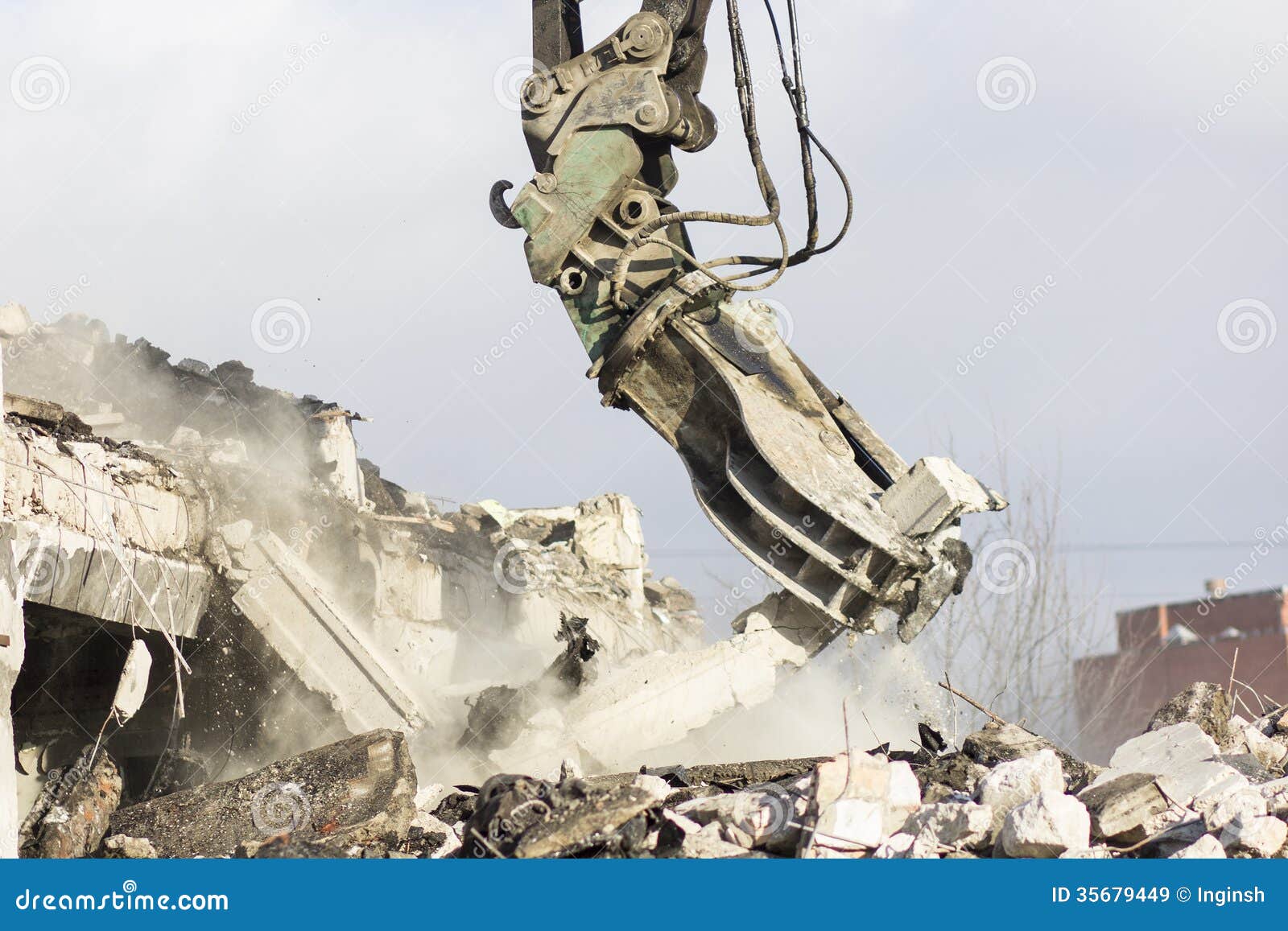 Building demolition stock image. Image of destruction - 35679449