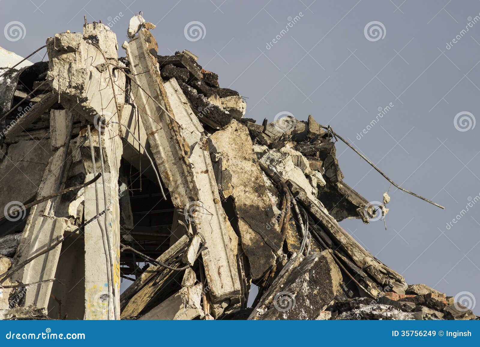 Building demolition stock image. Image of destroy, site - 35756249