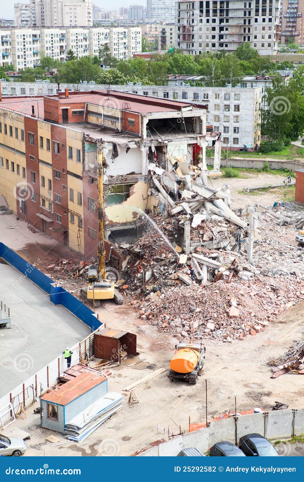Building Demolition for New Modern House Stock Photo - Image of ...